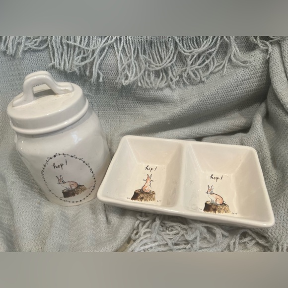 Rae Dunn | Dining | Set Of Rae Dunn Hip Hop Jar With Lid And Double ...